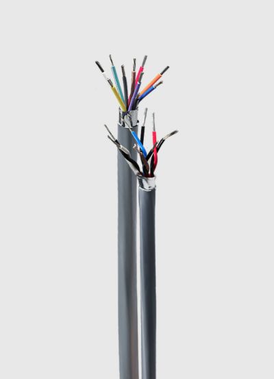 22 GA 8-Conductor Stranded Foil Shielded Multi-Conductor Cable FT4 600V ...